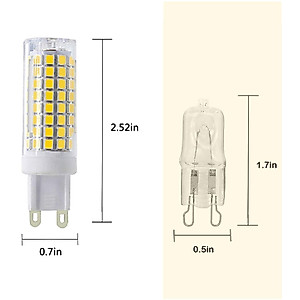 G9 LED Bulb 10W 110V Dimmable LED Corn Light Bulbs 100W Halogen Equivalent, 102 LED 2835, 4000K Natural White, Ceramic G9 Bi-Pin Base for Indoor Home Lighting Chandelier Ceiling Fan, 5 Pack