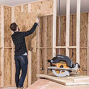 Evolution Power Tools R185CCS 7-1/4" TCT Multi-Material Cutting Circular Saw, 7-1/4", Orange