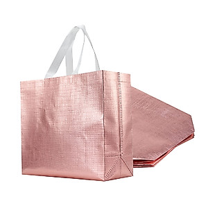 LOOKSGO 6 Pcs Gift Bags Glossy Reusable Gift bag for Party Wedding Birthday