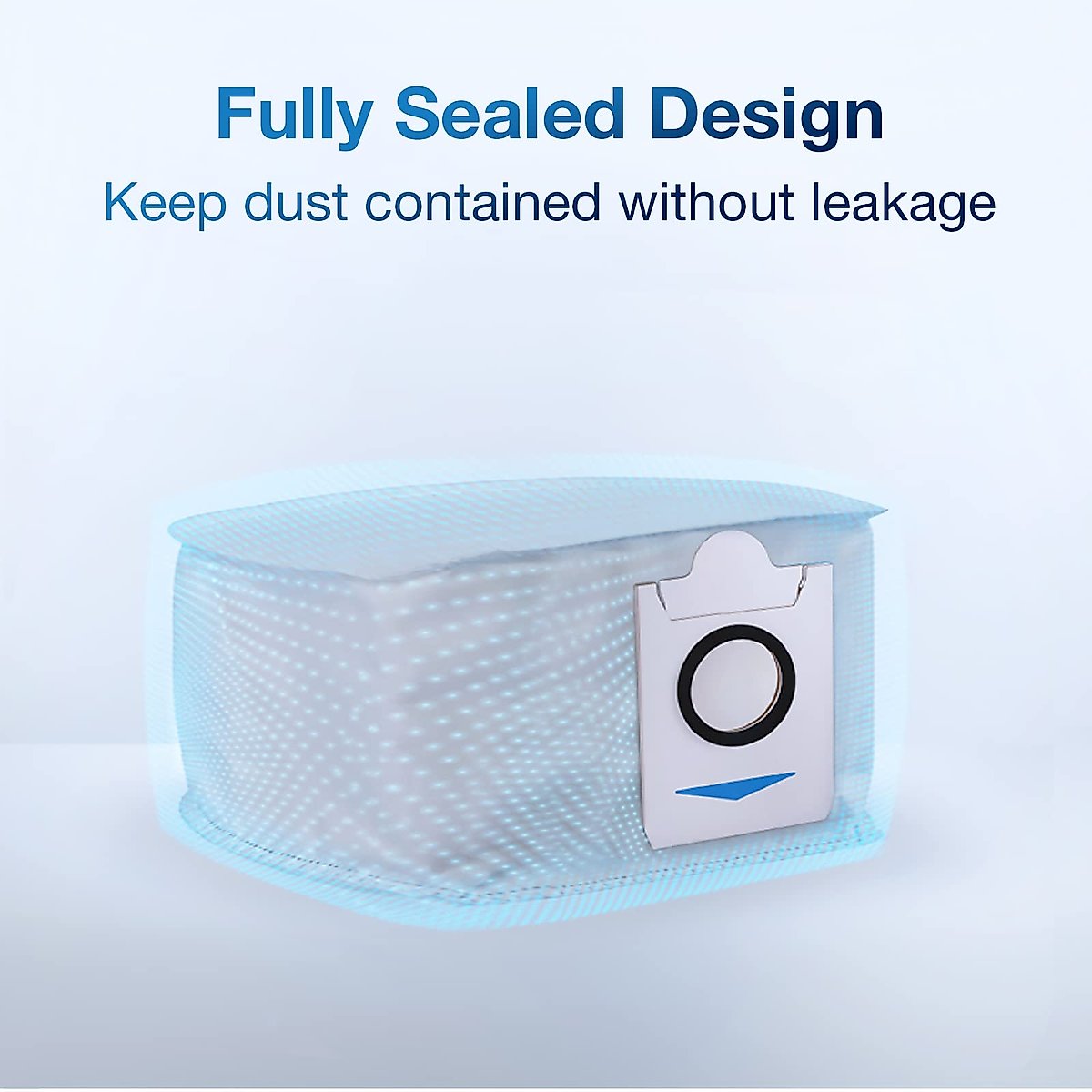 ECOVACS Dustbag 3 Pcs for DEEBOT T30S / T30S COMBO / X2 OMNI/ X2 COMBO / X2 OMNI COMPLETE Robot Vacuum and Mop Combo, White