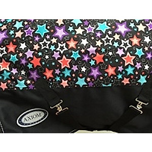 Axiom 1800D Ballistic Nylon Star Black Super Tough Heavy Weight 300G Combo Horse Blanket - 75"