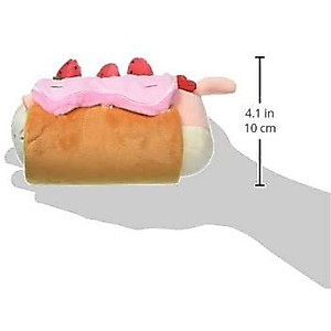Anirollz Stuffed Animal Plush Toy - Official Roll Blanket Outfitz Doll |Soft, Squishy, Warm, Cute, Comfort, Safe| Strawberry Roll Cake Pillow with Kitty - Birthday Decorations Gift 6" Kittiroll