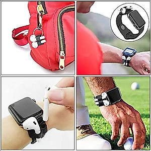 Compatible for AirPod 1 / AirPod 2 / Airpods pro Holder, Portable Anti-Lost Silicone Compatible for Apple AirPod Watch Band Holder, Compatible for AirPod Accessories (3 Pack)