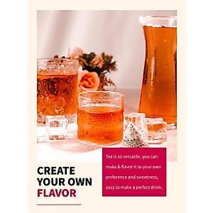 TeeLux Decaf Earl Grey Iced Tea Bags, Decaffeinated Black Tea Blended with Natural Bergamot, Smooth & Mellow, Family Size, 30 Count