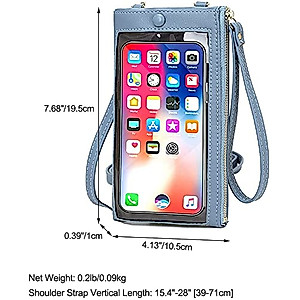 Aeeque Crossbody Cell Phone Purse Bag for Women, Black