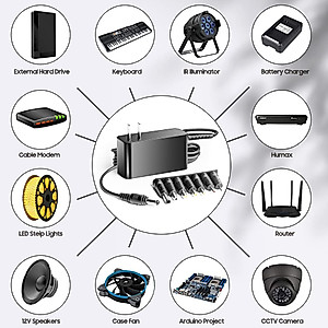 KFD Universal 15V Power Supply Adapter for Anker Soundcore Rave Mini A3390 Sony SRS-XB3 Speaker Litter Robot Theragun Mini Prime Yamaha THR10 Amp Anker Nebula Capsule Max D2423 Projector Charger Cord