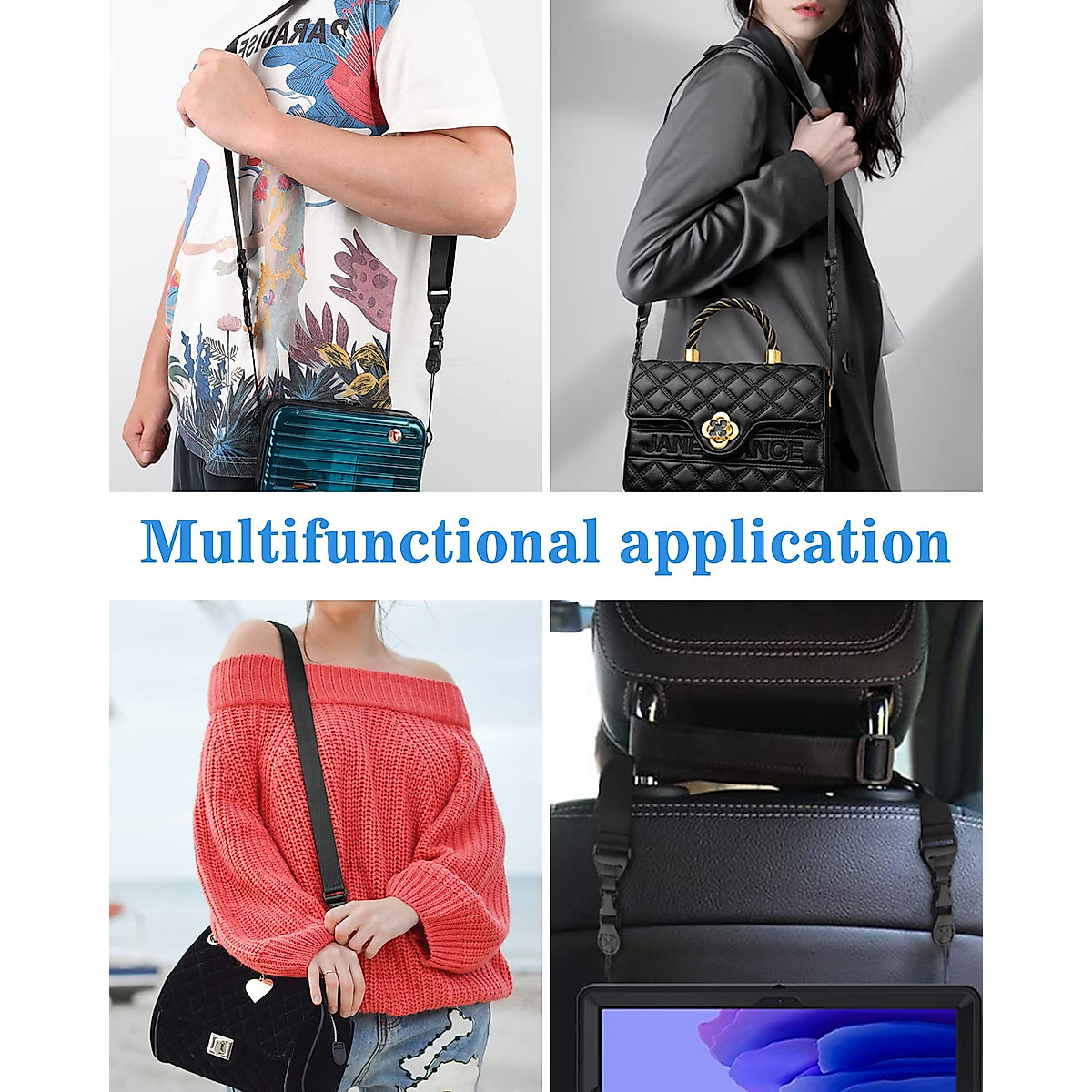 Miesherk STOCK Adjustable Shoulder Strap: Replacement iPad Strap Nylon Neck Belt for iPad, Crossbody Bag, Binoculars