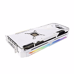 ASUS ROG STRIX NVIDIA GeForce RTX™ 3080 White OC Edition Gaming Graphics Card (PCIe 4.0, 10GB GDDR6X, HDMI 2.1, DisplayPort 1.4a, White color scheme, Axial-tech Fan Design, 2.9-slot, Super Alloy Power