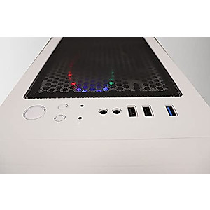 ViprTech Avalanche Gaming PC - AMD Ryzen 5 (12-LCore), AMD RX 580 8GB, 16GB DDR4 3200, 512GB NVMe SSD, 700w PSU, VR-Ready, RGB, WiFi, Prebuilt Computer Desktop Tower White