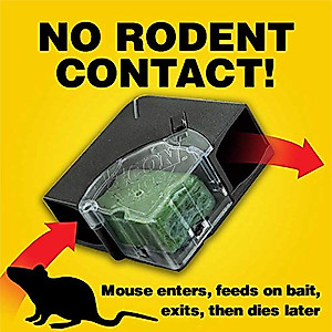 D-Con Refillable Mouse Bait Station, 1 Bait Station + 20 Refills