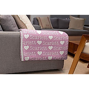 Personalized Name Blanket for Your Daughter, Customized Name Baby Blankets for Girls, Name Blanket for Daughter, Personalized Baby Blanket with Name for Girls. Great Gift for Birthday, Christmas