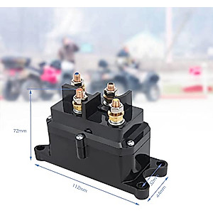 Winch Solenoid 12V Winch Solenoid Relay Contactor for ATV UTV 3000-5000lbs 4WD 4x4 Winches Winch Replace Number 63070 62135 74900 2875714 70715