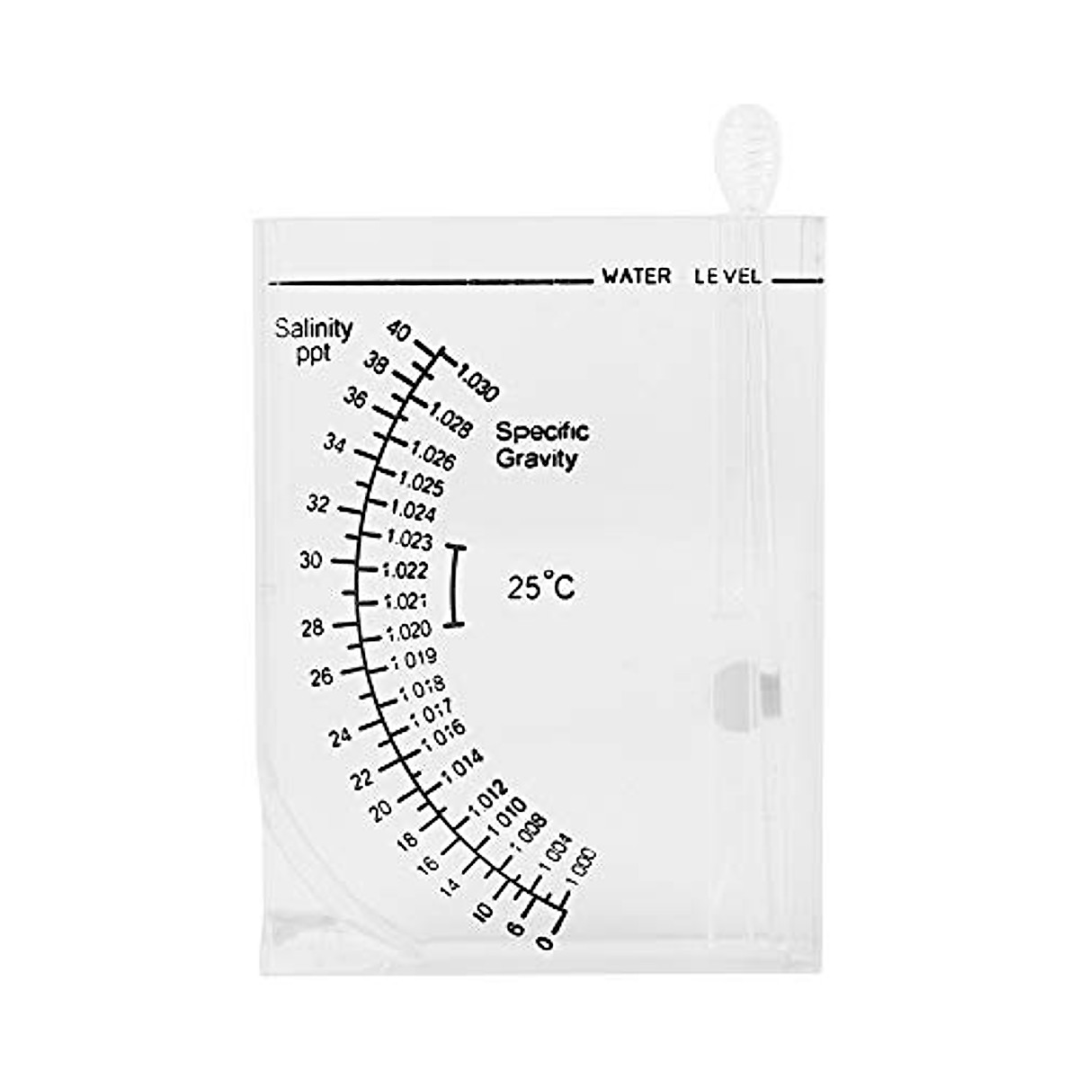 GLOGLOW Accurate Hydrometer Salinity Meter, Seawater Hydrometer Accurate Automatic Hydrometer Salt Water Salinity Meter for Aquarium Fish Tank Marine Sea Saltwater