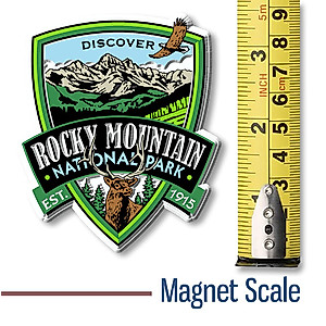 Rocky Mountains National Park Magnet by Classic Magnets, 2.8" x 3.3", Collectible Souvenirs Made in The USA