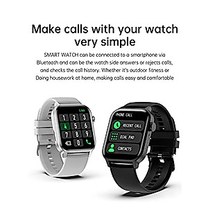 Smart Watch for Women Men, Waterproof Smartwatch Fitness Tracker for Android iOS Phones, 1.81” HD Smartwatch with Heart Rate Monitor, Step Counter, Receive Make Calls