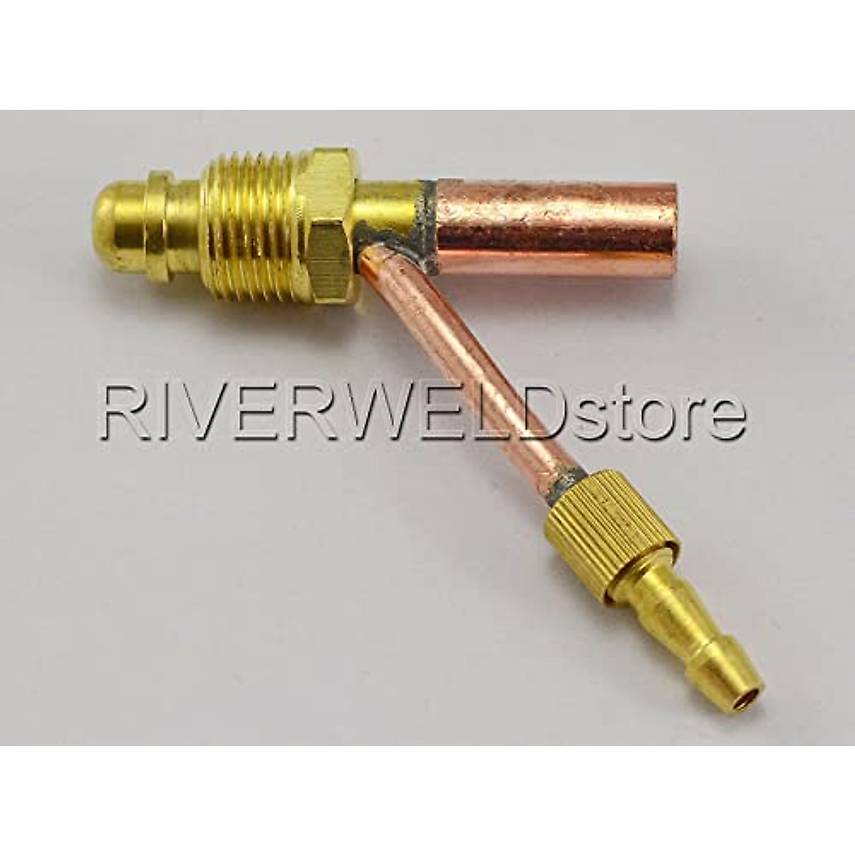 RIVERWELD Cables and Gas (Water) Separate Cable Connector Fitting for TIG Welding Torch (5/8"-18 Male WP26)