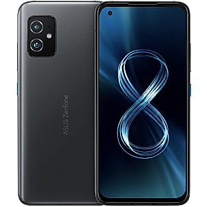 ASUS Zenfone 8 ZS590KS 5G Dual 256GB 12GB RAM Factory Unlocked (GSM Only | No CDMA - not Compatible with Verizon/Sprint) International Version - Black