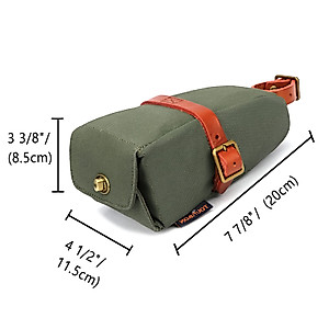 TOURBON Bike Bicycle Cycling Saddle Bag Tail Rear Pouch Strap-On Seat Storage