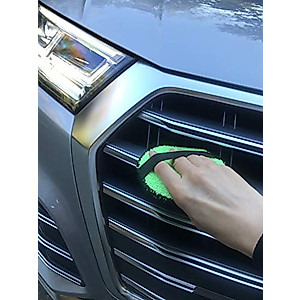 POLYTE Microfiber Buffing and Cleaning Pad (6 Pack, 5 in Round, Green)