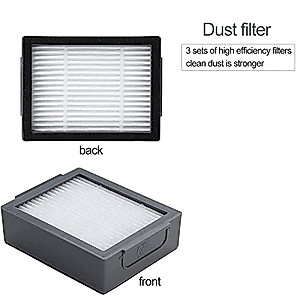 Replacement Parts and Accessories Compatible with iRobot Roomba i3+i4 i6+i7 i7+i8 i8+/Plus E5 E6 E7 I, E&J Series 2 Sets of Multi Surface Rubber Brushes 8 High-Efficiency Filters 8 Side Brushes…