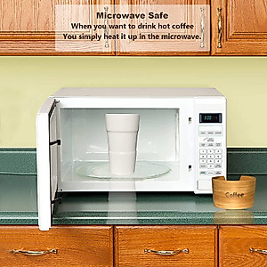 Kopmath Ceramic Travel Coffee Mug, 16 oz Travel Mug with Lid, Splash Proof, Anti-Scald Sleeve, Microwave Dishwasher Safe, Portable To Go Tumbler, Large Coffee Cup for Car Cup Holder, Gift