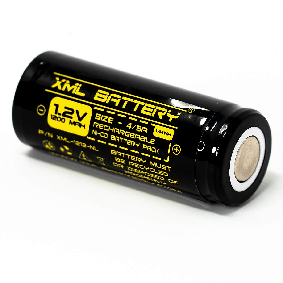 XML Battery (5 Pack LITHONIA ELB-1210N KR1200AUL SANYO ELB-1201N LITHONIA ELB1201N ELB1210N KR-1200AUL 1.2v 1200mAh Ni-CD Battery Replacement for Exit Sign Emergency Light…