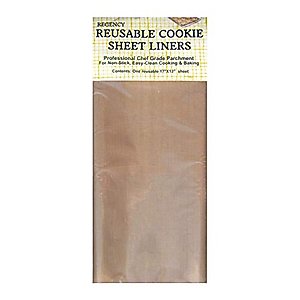 Regency Wraps Reusable Liner, PTFE Teflon-like Coated Sheet For Non-Stick Cooking and Baking, Natural, 17"x13" (pack of 1)