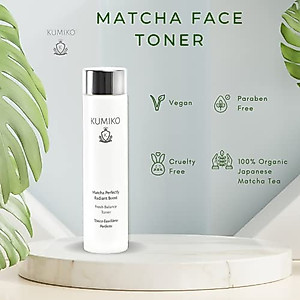 KUMIKO Ultimate Matcha Skin Care: Radiant Boost Face Toner Fresh Balance - Purifying & Refreshing Glow Essence - Hydrate, Balance, Replenish Skin - 7.84 oz - Soothe and Revitalize Your Skin