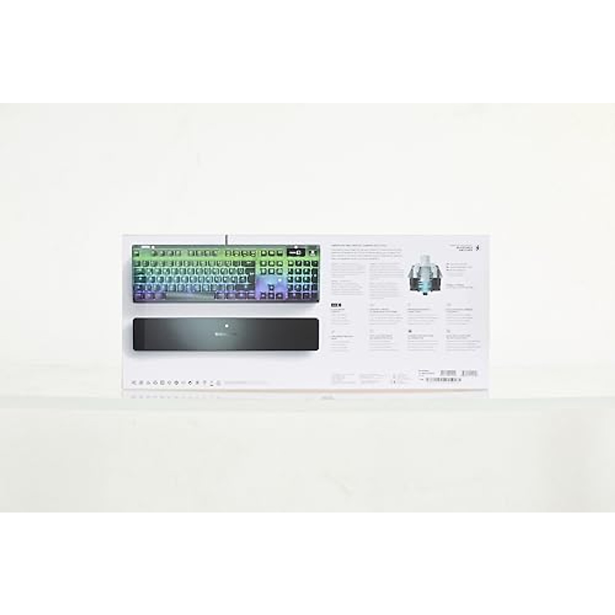 SteelSeries Apex Pro Mechanical Gaming Keyboard, Adjustable Actuation Switches, OLED Display, Red Switches, French AZERTY Layout