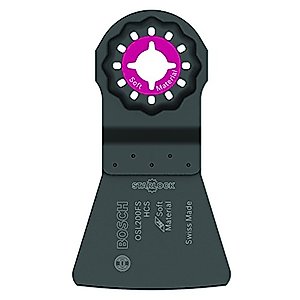 BOSCH OSL200FS 1-Piece 2 In. Starlock Oscillating Multi Tool Soft Materials High-Carbon Steel Flexible Scraper Blade for Removing Caulk and Sealants