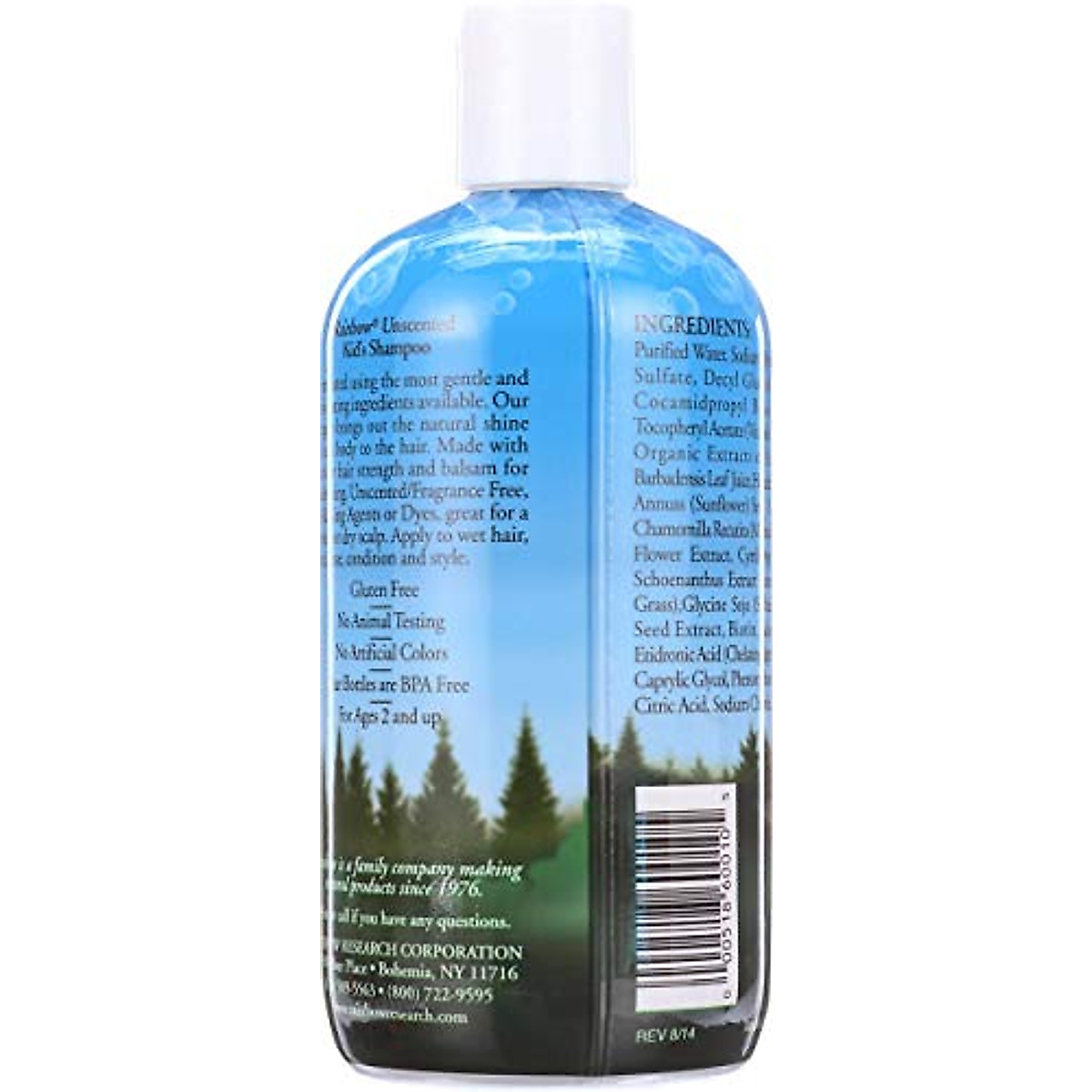 Rainbow Research Unscented Shampoo for Kids - 12 Oz