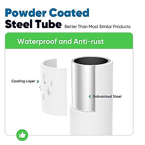 Quictent 10x20 ft Heavy Duty Carport Car Canopy Garage Outdoor Boat Shelter Party Tent-White