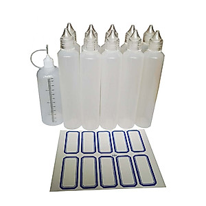 10pcs 120ml Gorilla LDPE CR Unicorn Bottles,1pcs 120ml liquid needle bottle with 10pcs Gift Sticker Labels,Bottles for glycerin liquid, juice, flavoring oil