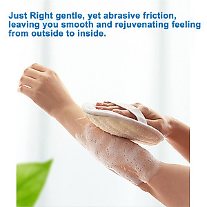 Exfoliating Body Scrubber Loofah Sponge (2 Pack), 100% Natural Lufa Bath Scrubber Body Scrubbers for Shower Scrub Loofa, Large Lufas for Men and Women Loufa Biodegradable Exfoliator Scrubber Luffa