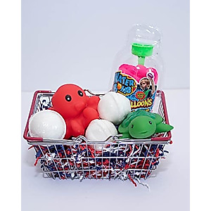 MagicWater Supply Soft & Thin Cut Crinkle Paper Shred Filler (2 LB) for Gift Wrapping & Basket Filling - Red, White and Blue