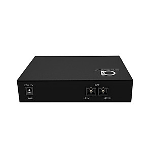 4 x POTS RJ11 Telephone and Gigabit Ethernet Over Fiber Converter - Multiplexer - Extender Set of FXS FXO Units - Universal Single and Multimode - 1 km MM (0.6 mi) 20km SM (11.4 mi) - Voice Over Fiber