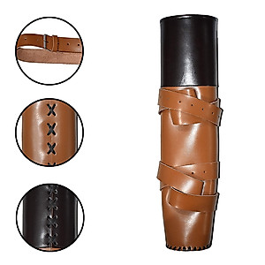 UNIVERSE ARCHERY Arrow Quiver | Genuine Cowhide Leather Arrow Holder | Traditional Handmade Quiver for Hunting & Archery Sports | Lightweight & Comfortable | Brown