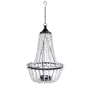 23.2-Inch Tall Hanging Metal and Acrylic Solar Garden Meadow® Chandelier