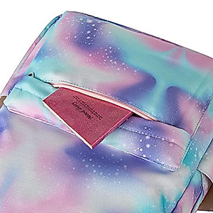 Backpack for Teen Girls School Backpack Bookbag Set with Lunch Box and Pencil Bag Water-Resistant & Light weight (Blue Galaxy)