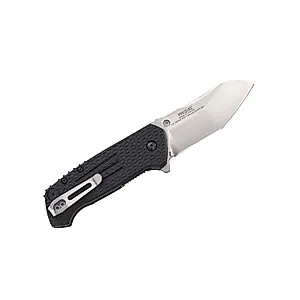CRKT Prequel EDC Folding Pocket Knife: Take Apart Field Strip, Modified Tanto Blade, Flipper Open, Liner Lock, Nylon Handle, Deep Carry Pocket Clip 2420