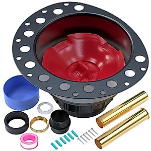 ABS Freestanding Tub Drain Rough-in Kit, ABS Plastic Adapter, Bathtub Drain Kit with Brass Tail Pipes, Compatible with Freestanding Bathtub, Floor Mounted Bathtub and Copper Bathtub