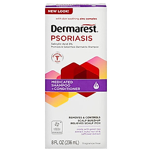 Dermarest Psoriasis Medicated Shampoo plus Conditioner | 8-Ounces | 1-Unit