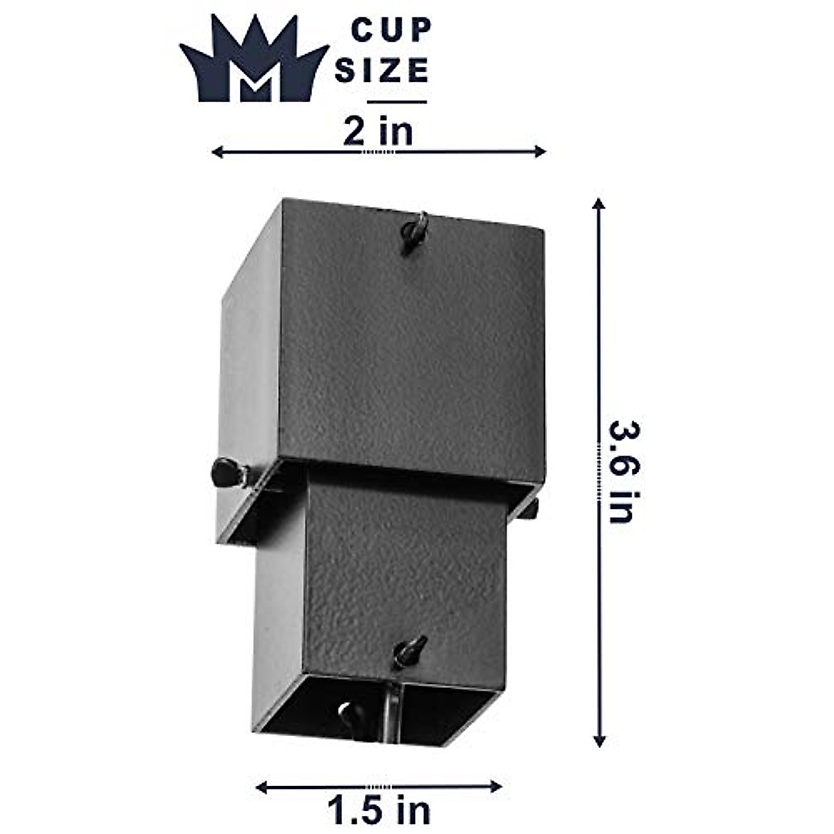 Monarch Rain Chains 18107 Aluminum Multi Cube Rain Chain, 8-1/2 Feet Length Replacement Downspout for Gutters, Black Powder Coated