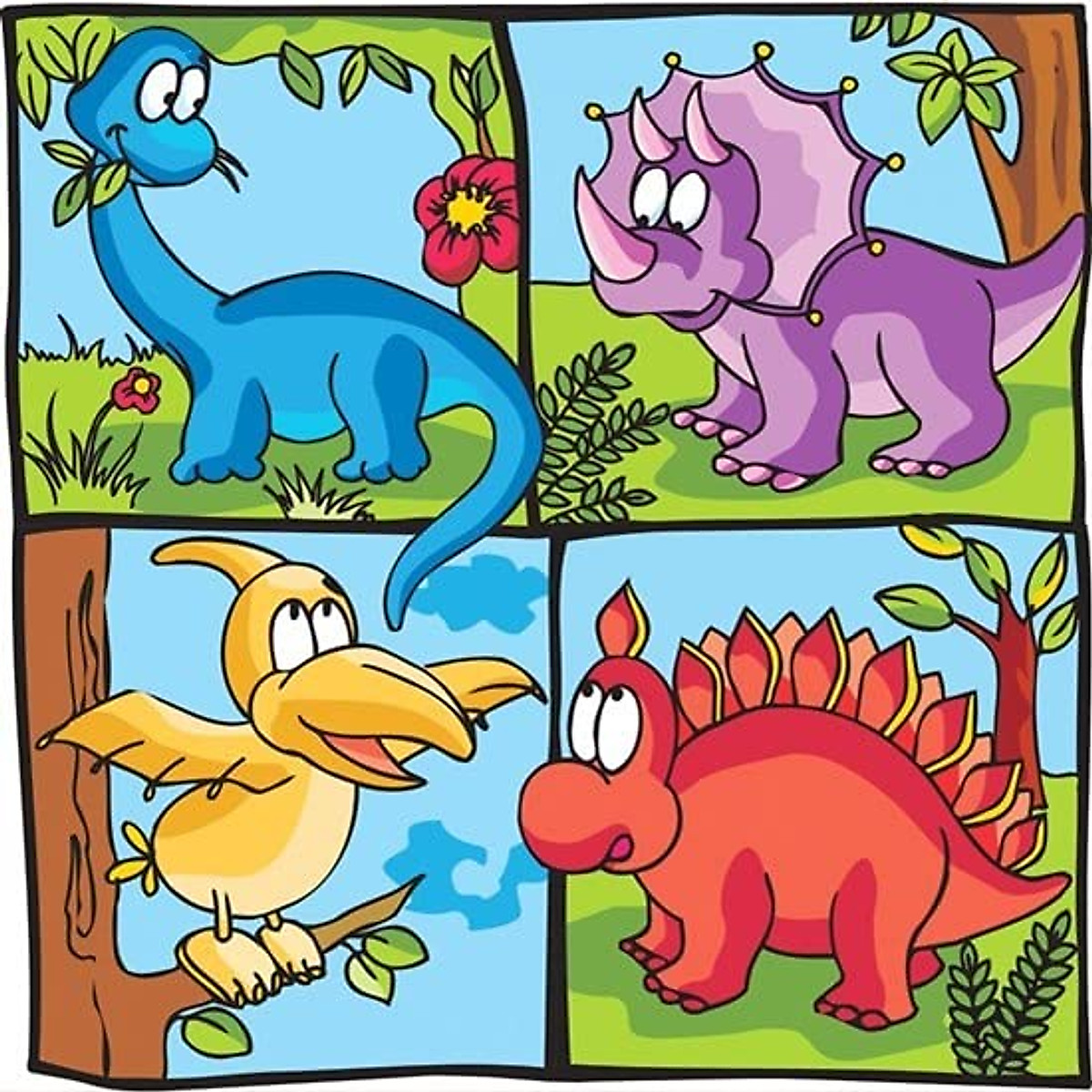 CafePress Dino Friends Tote-Bag Natural Canvas Tote-Bag,Shopping-Bag