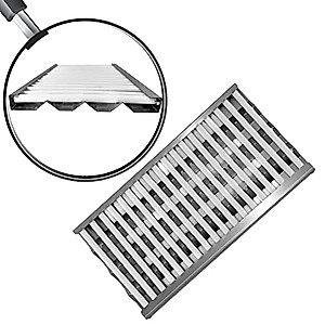 Kalomo 18”Ceramic Rods Radiant Tray for DCS Grills 27DSBQ, 36DBQR, 48EBQAR,BGA36-BQARL,BGA48-BQARN,BGB48-BQARL, Grill Heat Plates Tent Shield BBQ Gas Grill Replace Parts Accessories,Stainless Steel