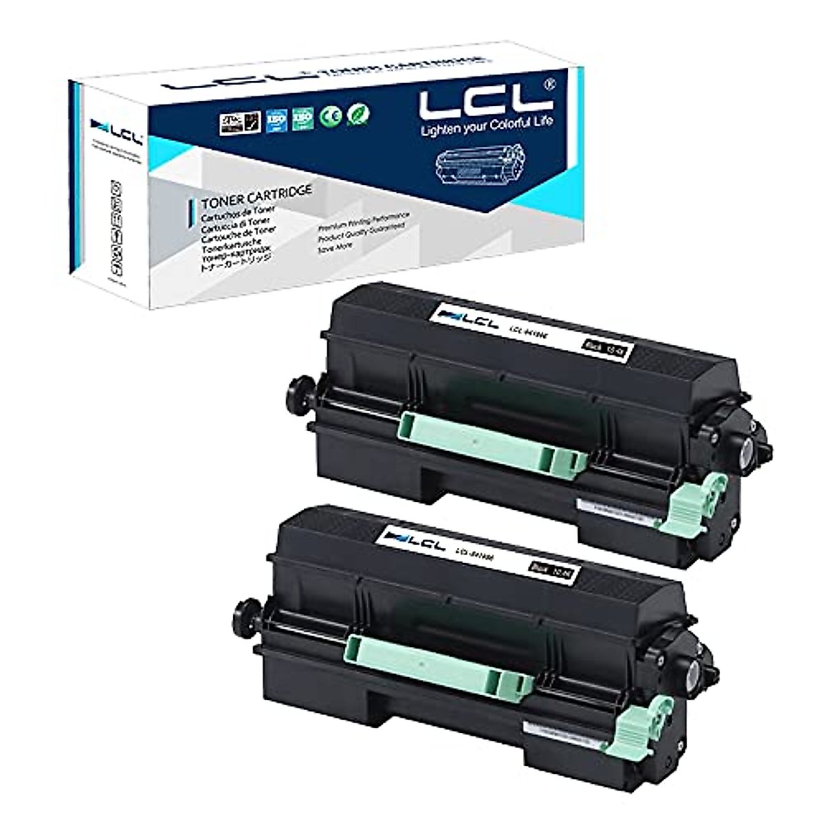 LCL Compatible Toner Cartridge Replacement for Ricoh 841886 sp 4520DN MP401SPF MP402SPF SP4520DN MP 401 10400 Pages sp 4520DN MP401SPF MP402SPF SP4520DN MP 401 (2-Pack Black)