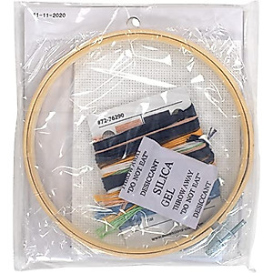 Dimensions 72-76290 Gnomies Embroidery Cross Stitch Kit, 6" D, 14 Count White Aida, Multicolor