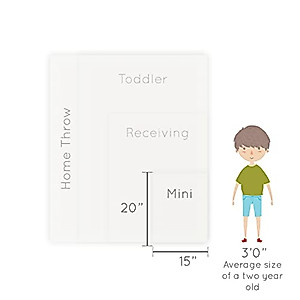 SARANONI Bamboni Luxury Bamboo Baby Blanket (Mini (15"x20"), Olive)