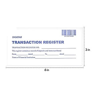 12 PCS Check registers for Personal Checkbook, Upgrade Checkbook Register and transactions Ledgers.