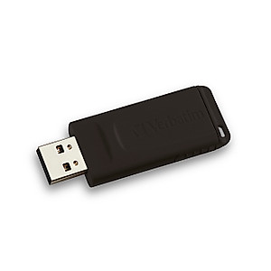 Verbatim 98698 64 GB Slider USB Drive - Black